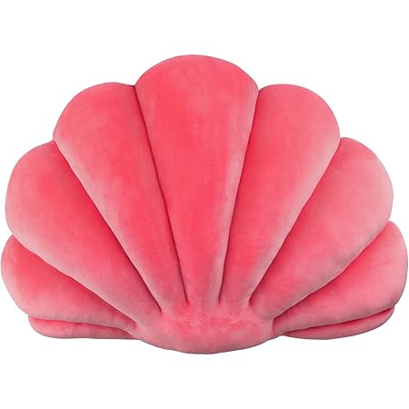 Amazon.com: Marsui Pink Sea Princess Seashell Decorative Pillow, Soft ...