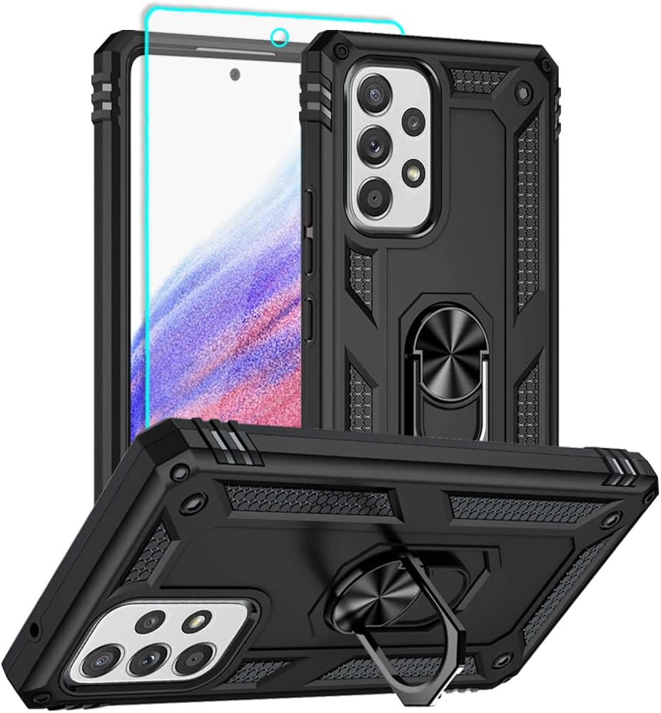 Amazon.com: for Samsung A53 5G Case, Galaxy A53 5G Case with HD Screen Protector, [Military ...