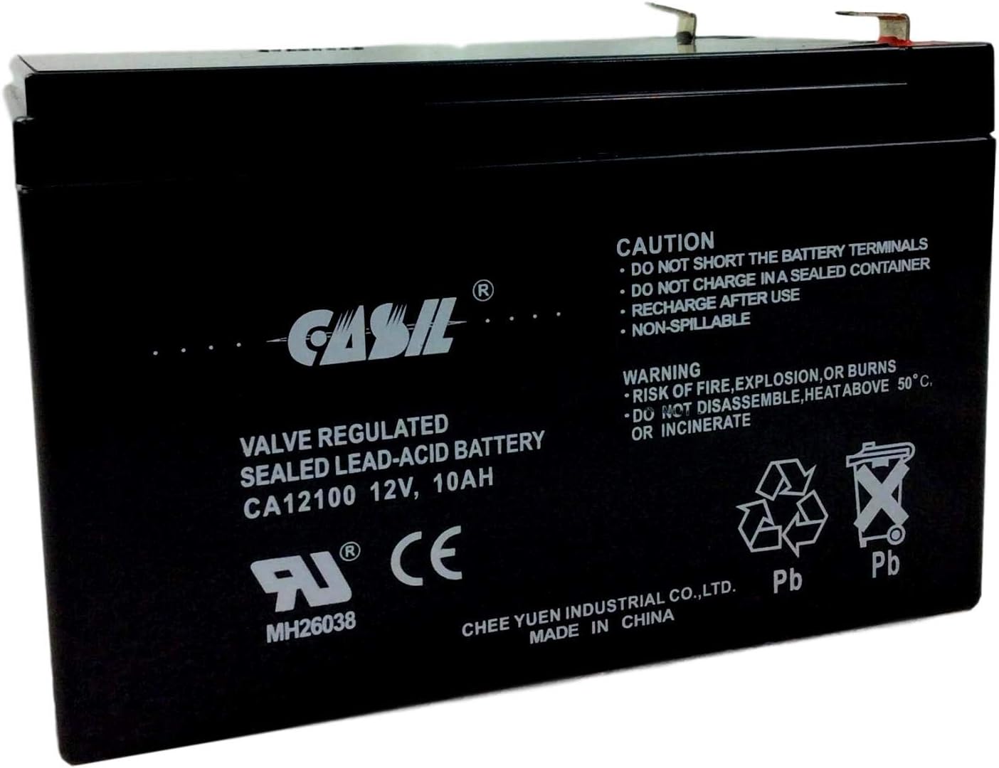 Amazon.com: CASIL 12v 10ah Motorino ST Electric Scooter Battery EZIP ...