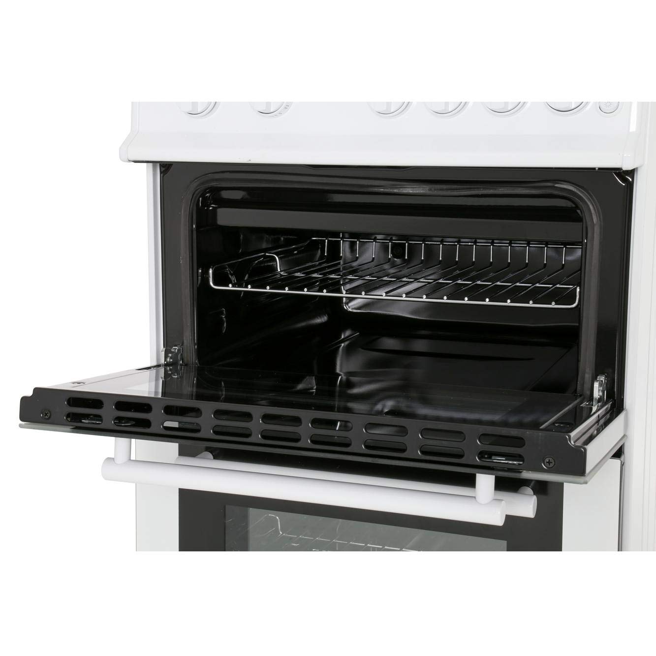Buy Belling FS50GTCLW 500mm Twin Cavity Gas Cooker 4 x Burner Gas Hob ...