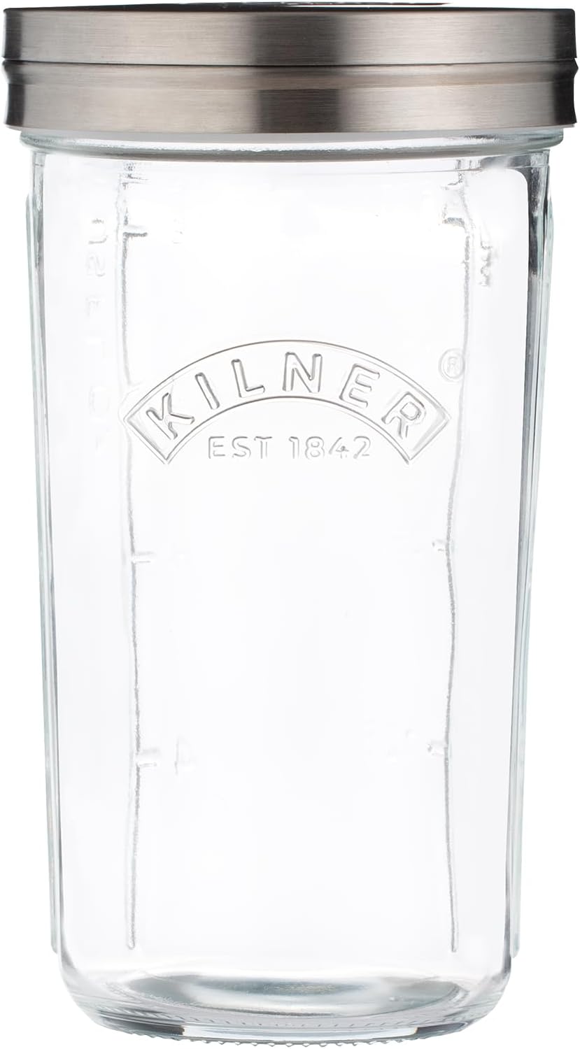 Kilner Glass Storage Jar with Shaker Lid 250ml Clear (Pack of 2 ...