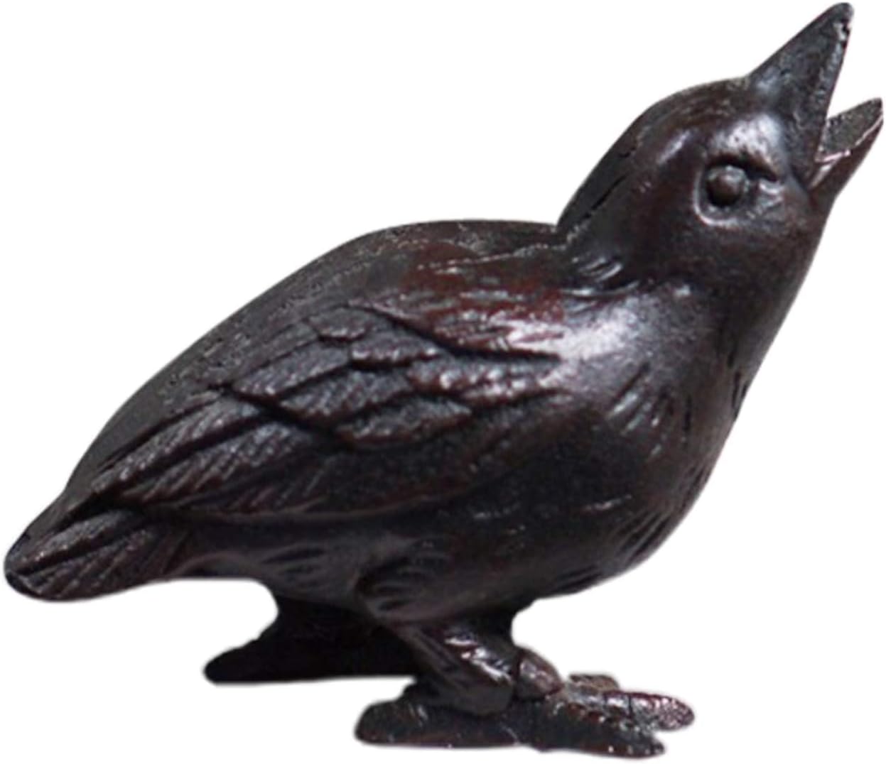 Amazon.com: NACH Cast Iron Baby Crow Statue, Raven Garden Statues, Crow ...