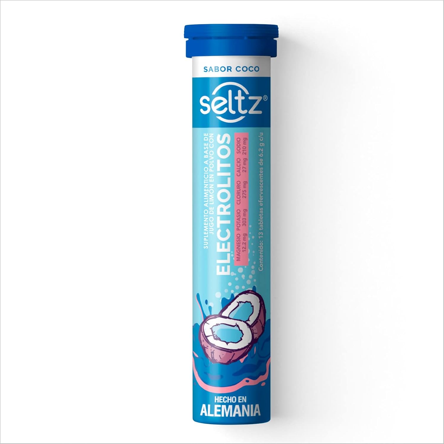 Seltz Electrolitos Coco Tabletas Efervescentes : Amazon.com.mx: Salud y ...