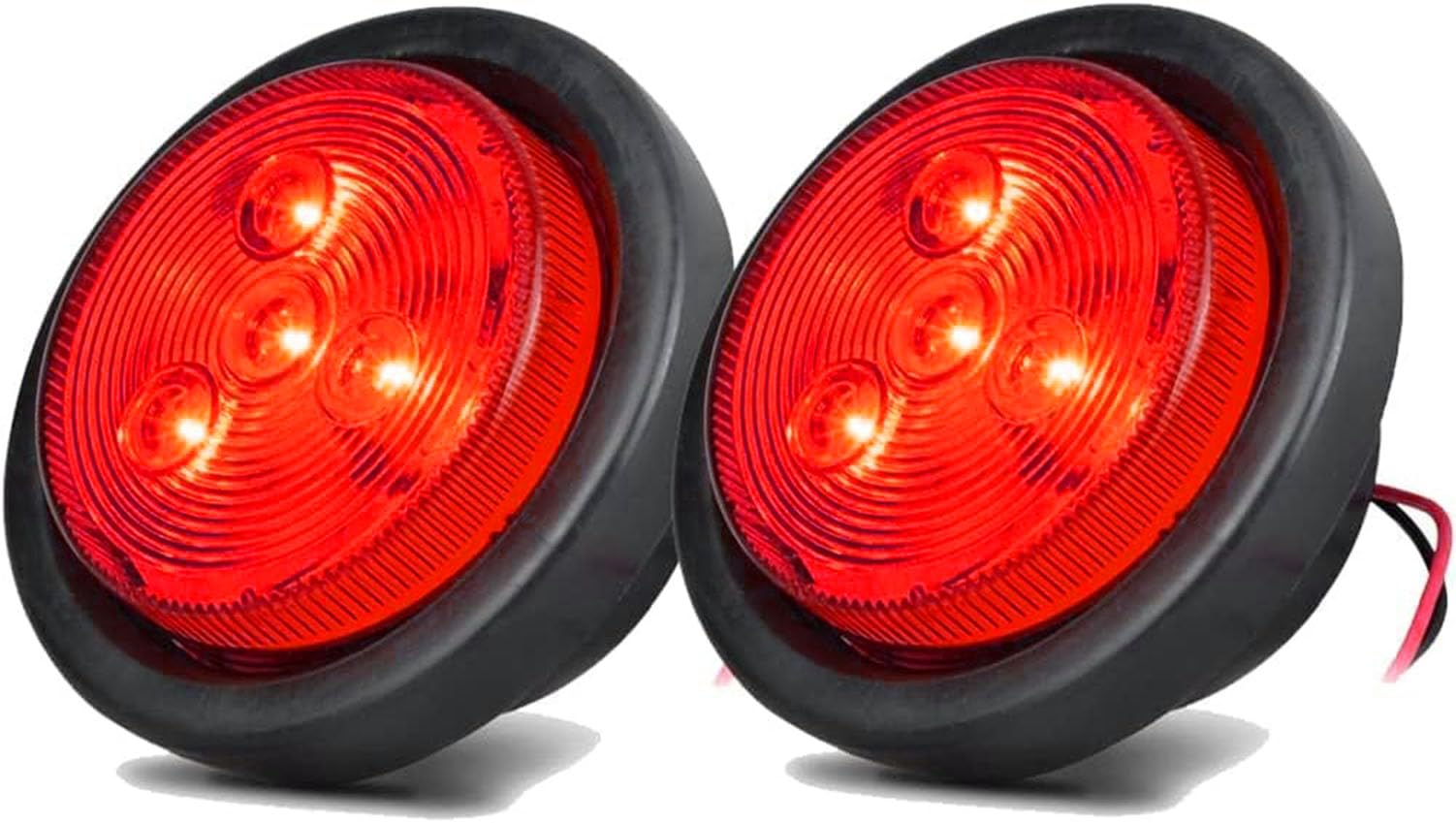 Snapklik.com : NEW SUN Twins 2.5" Round LED Trailer Lights, Super ...