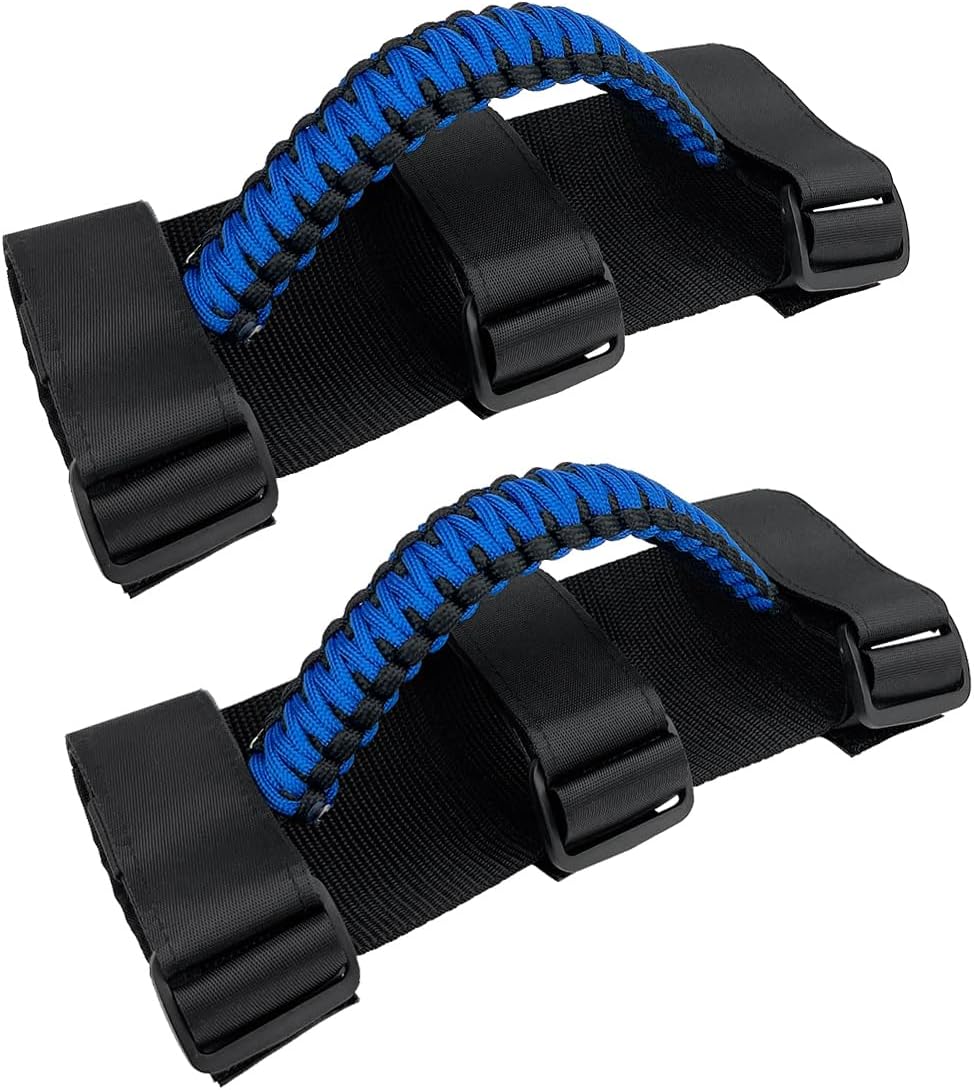Amazon.com: Endollars Roll Bar Grab Handles Paracord Hand Grips ...