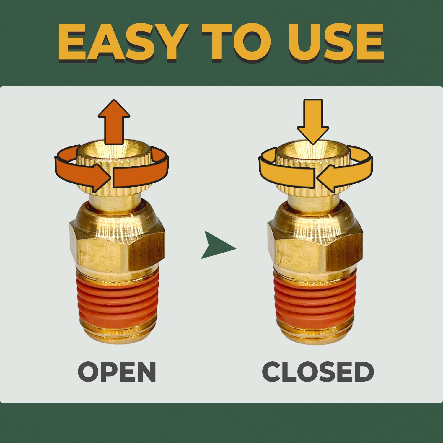 Snapklik.com : Air Compressor Tank Drain Cock, 1/4 NPT Brass Tank Drain ...