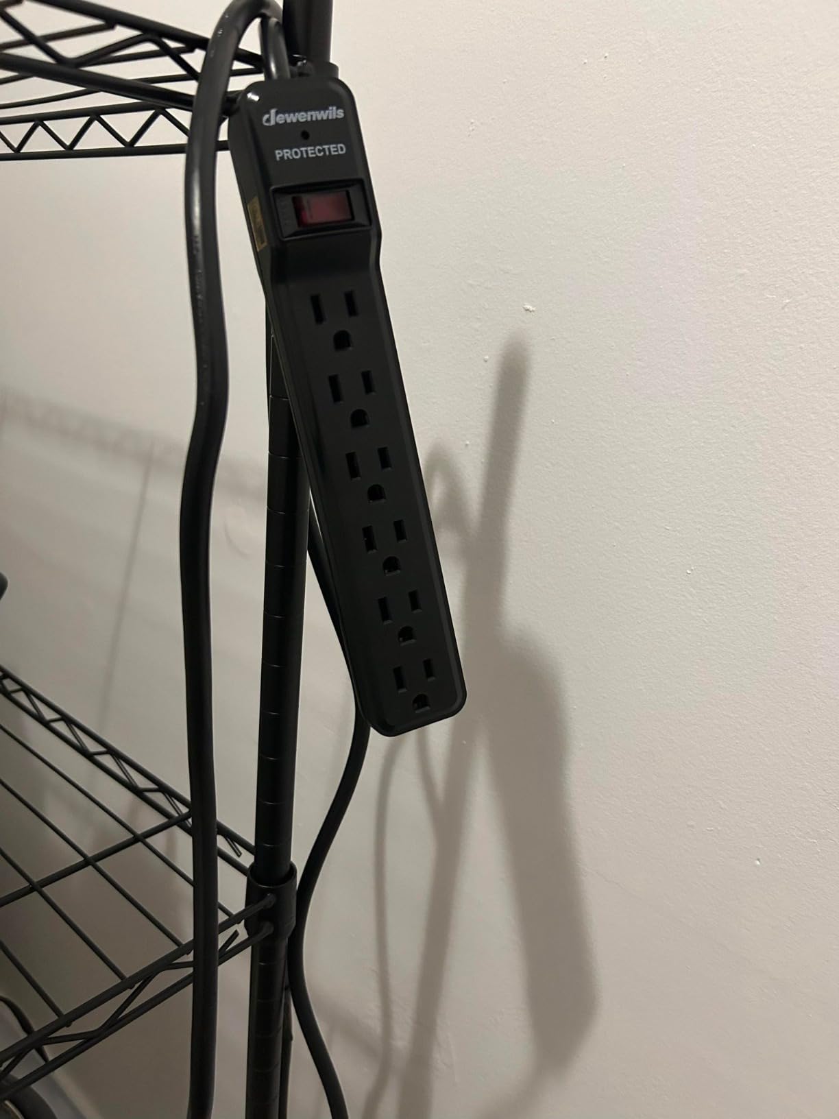 6-Outlet Flat Plug Power Bar, Surge Protector Power Bar with 10 Foot ...