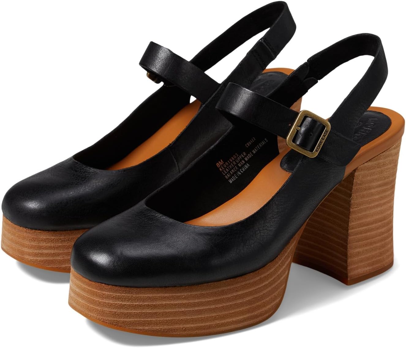 Amazon.com | Kork Ease Women's Vanya Platform, Black, 10 | Platforms & Wedges