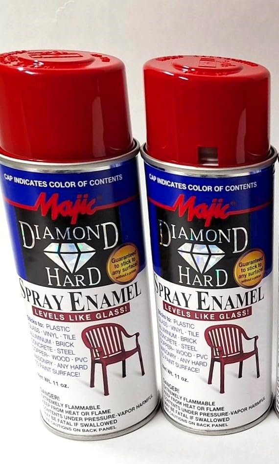 2 Cans Diamond Hard Red Lawn Mower Spray Paint for Snapper Craftsman ...