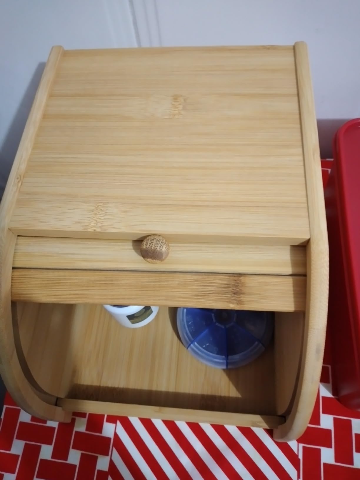 Porta Pão Bamboo Suporte Para Guardar Pães De Bambu Com Tampa Yoi Tyft ...