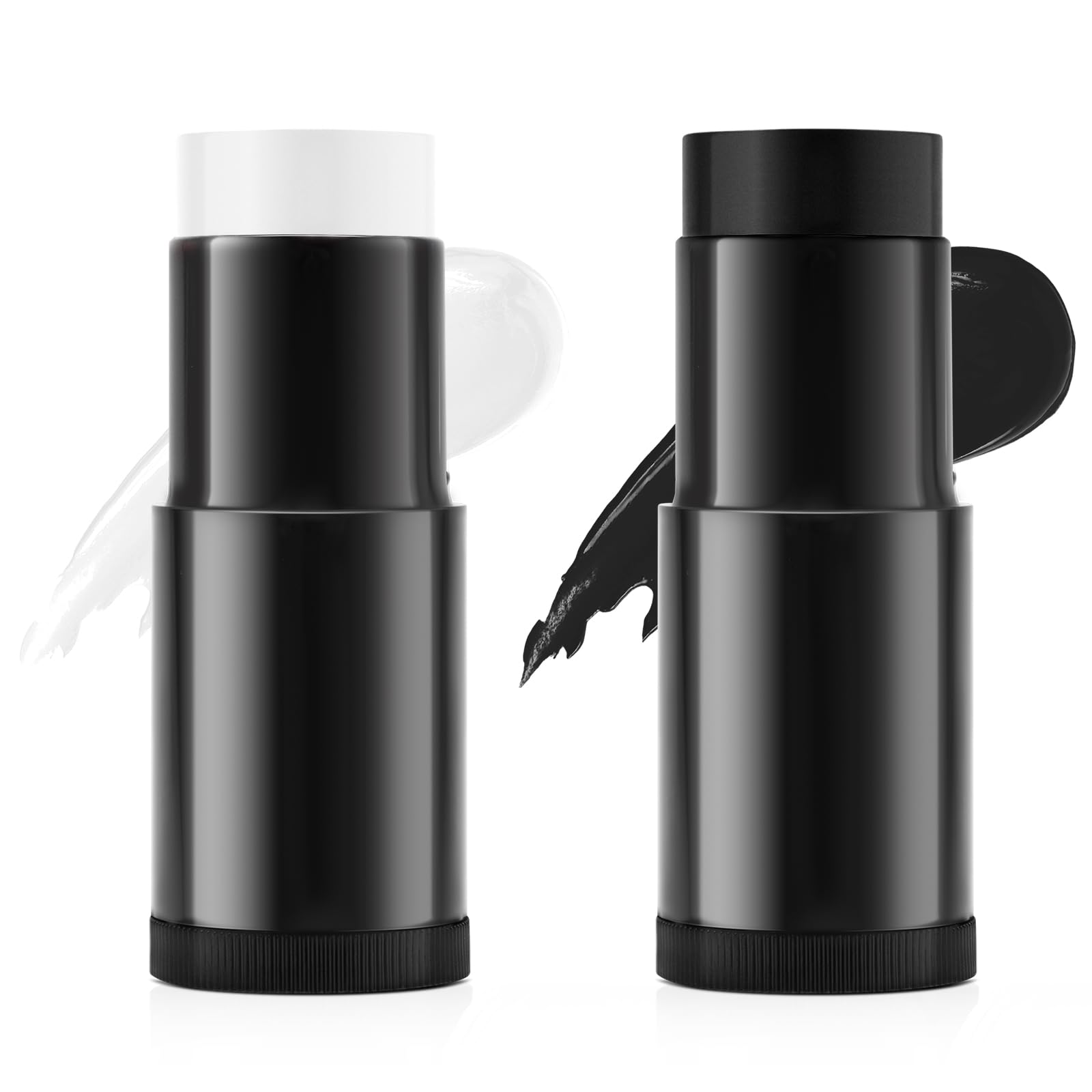 Amazon.com: 2 Pack Black White Face Paint Stick, Each Color 1 oz Cream ...