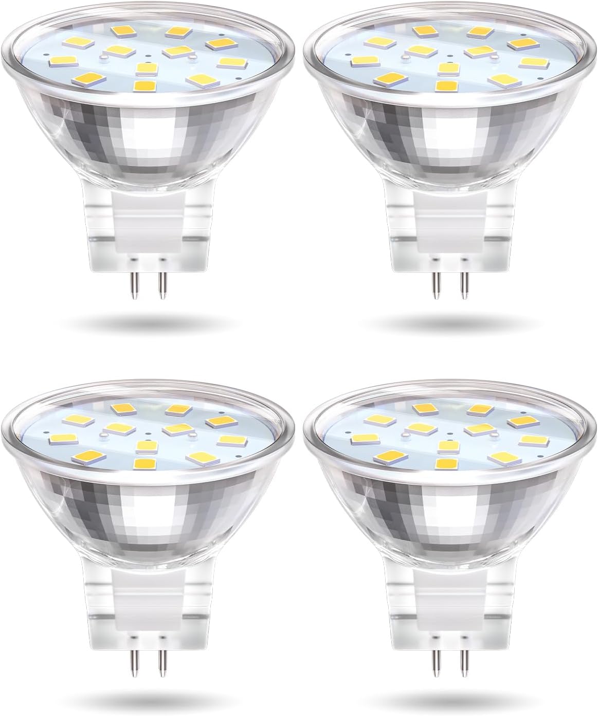 TobeBright 2W MR11 GU4 LED Light Bulbs, Equivalent to 20W Halogen, GU4 ...