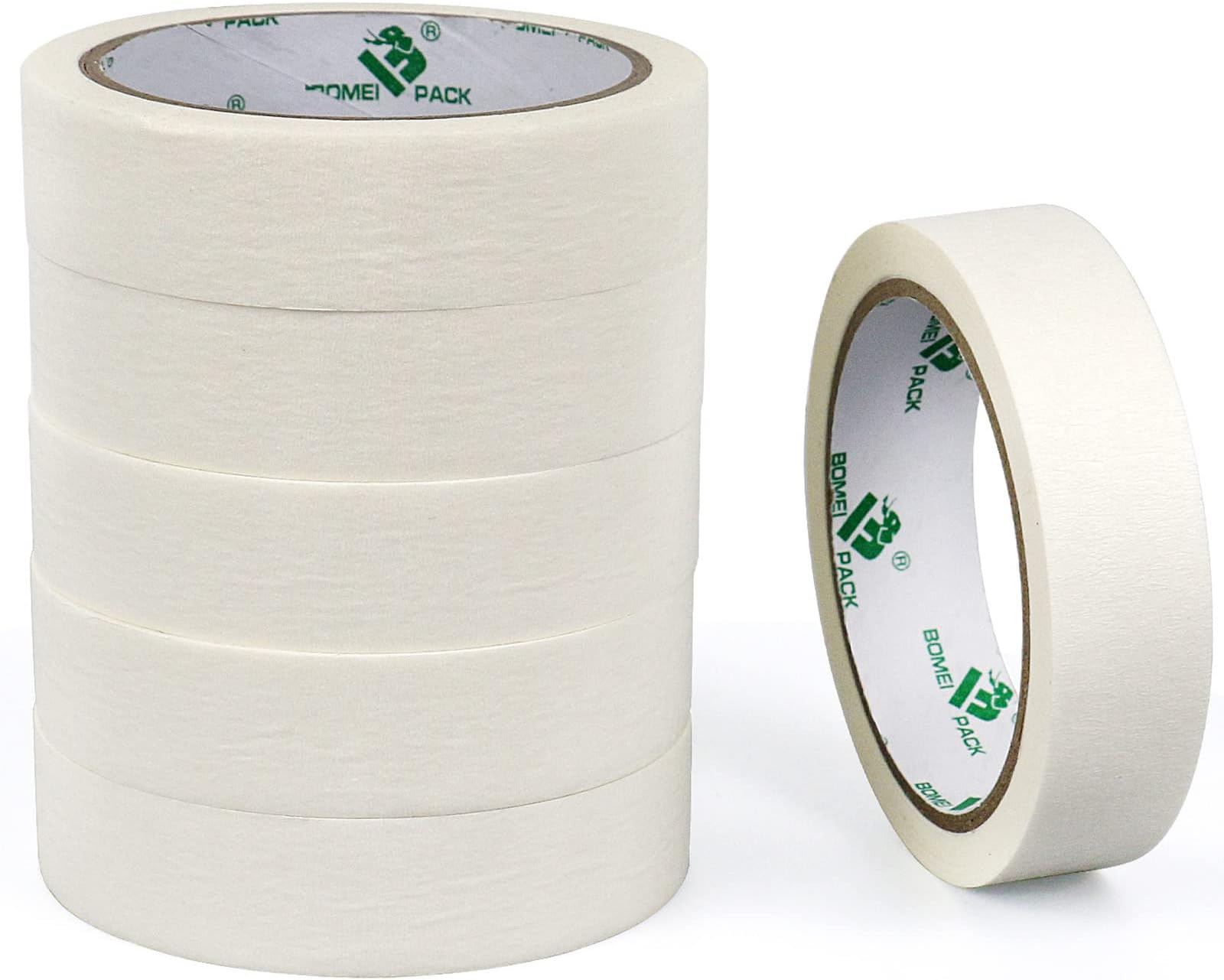 BOMEI PACK White Masking Tape Decorative Writable White Painters Tape ...
