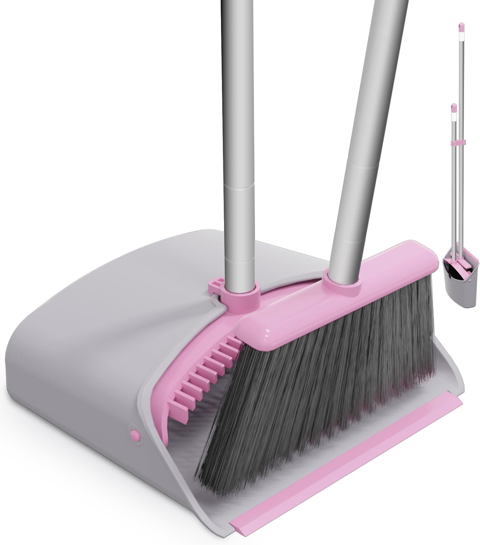 Amazon.com: XXFLOWER Broom and Dustpan Set, Dustpans with Broom Combo ...