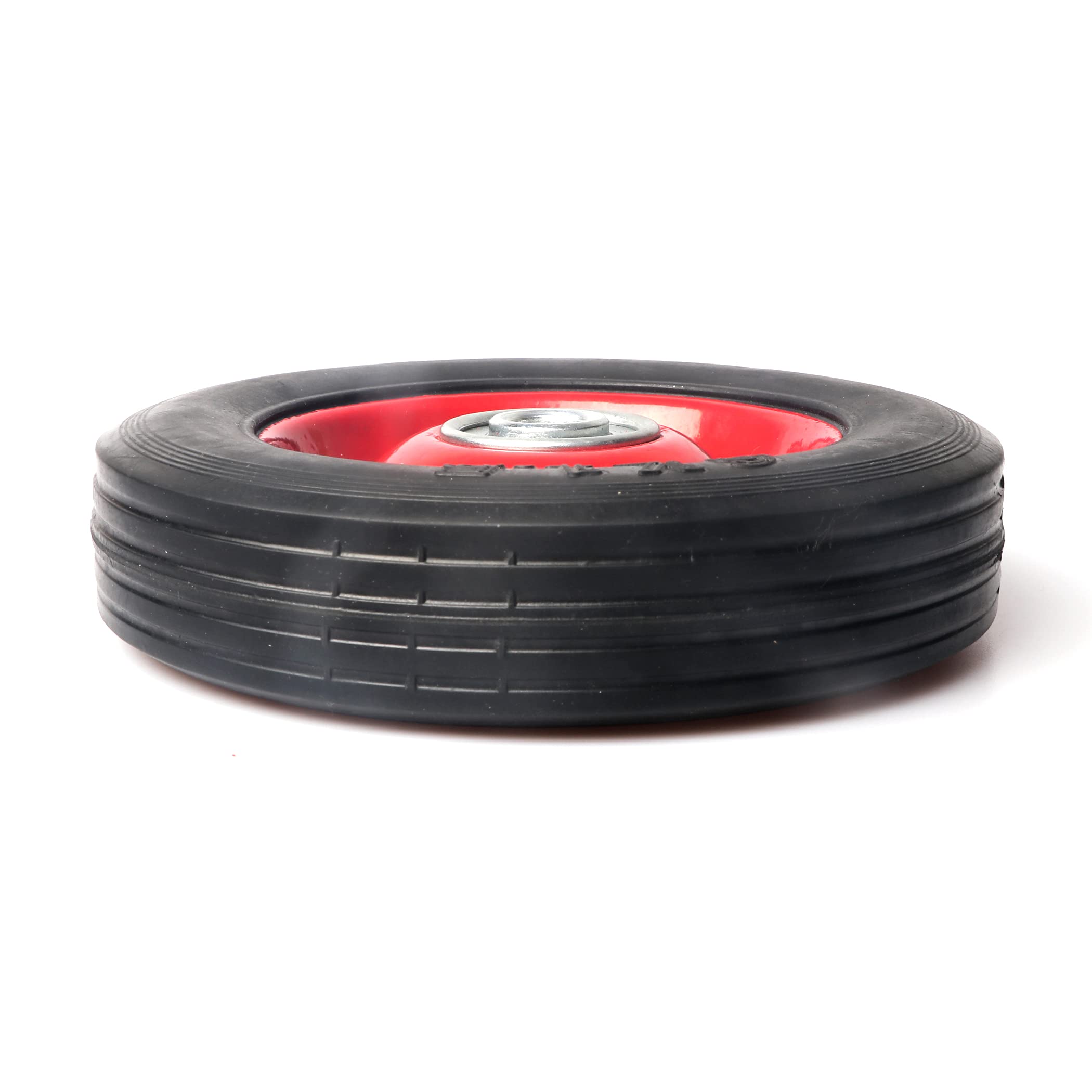 Snapklik.com : (2-Pack) AR-PRO 6 X 1.5 Flat Free Solid Rubber Wheel Assemblies - Replacement ...