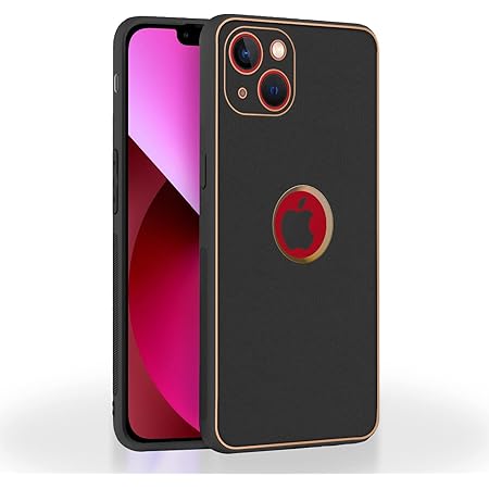 Pikkme iPhone 13 Back Cover | Gold Electroplating Leather Chrome ...