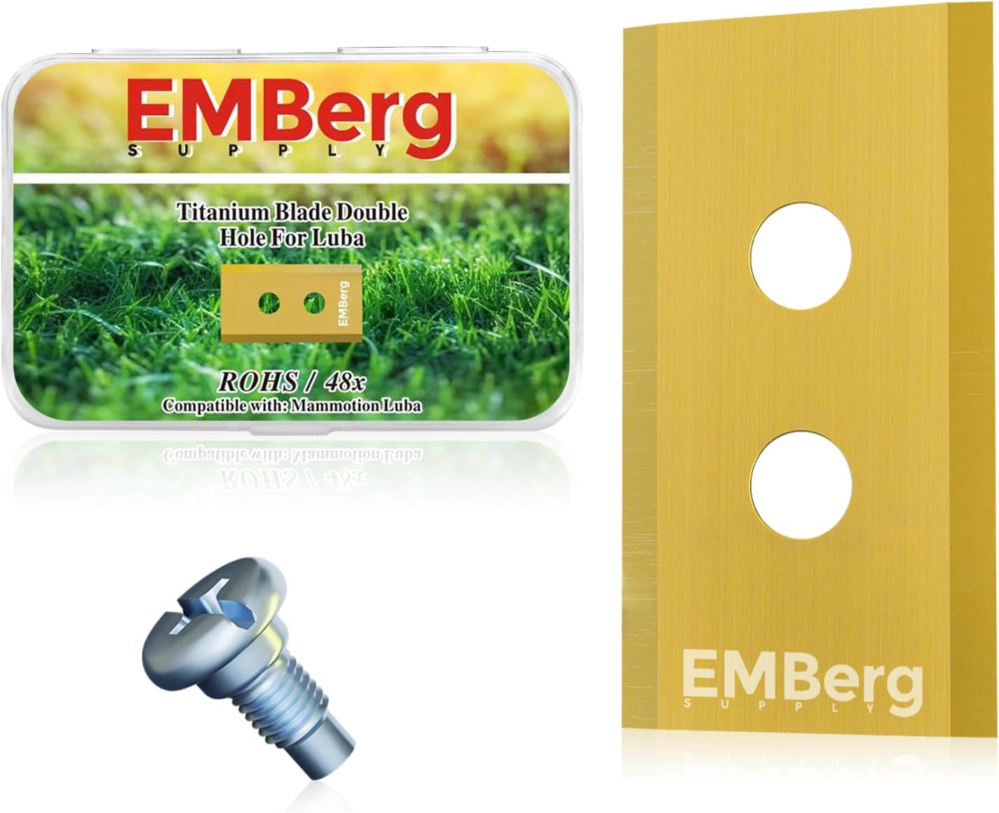 Amazon.com : EMBerg Blades for Luba - Titanium Coated - 48 Blades (6 ...