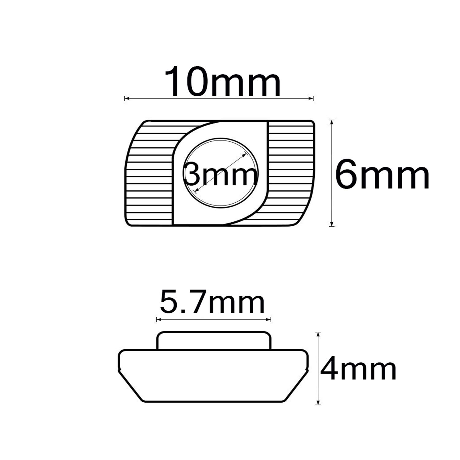 Snapklik.com : Sliding T Nuts 2020 Series M3 T Slot Nut Fastener For ...