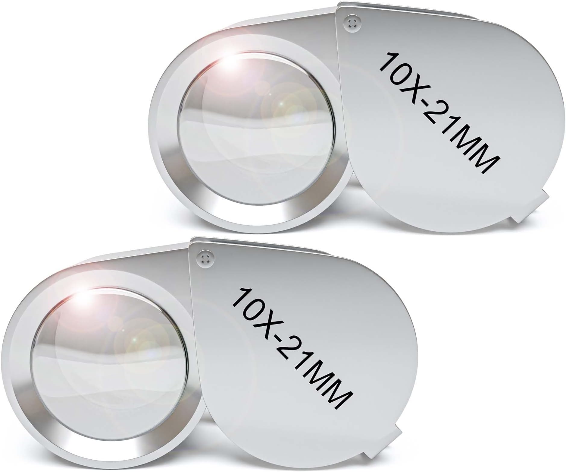 Amazon.com: Carson TriView 5x/10x/15x Folding Loupe Magnifier with ...