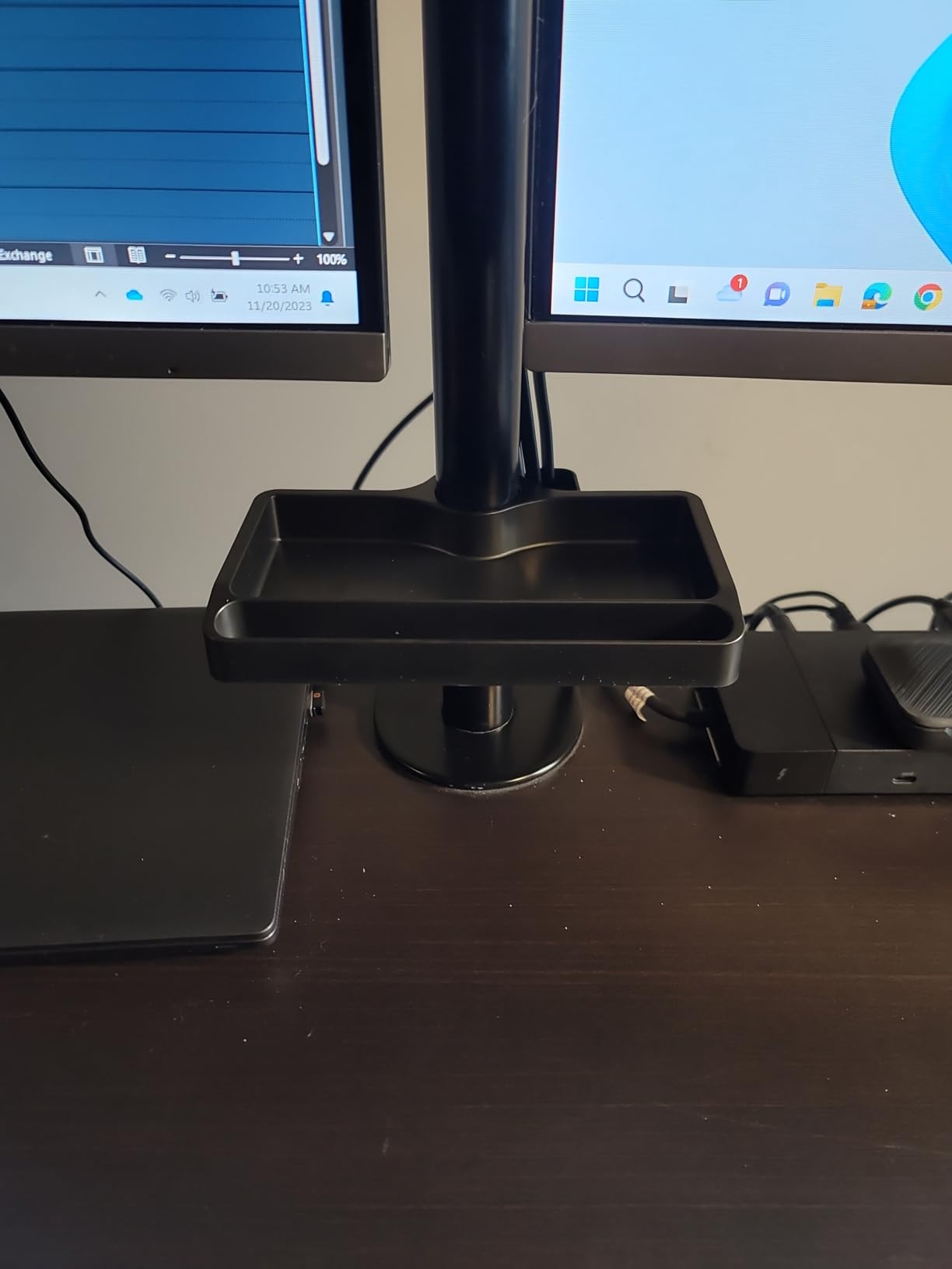 Amazon.com: ONKRON Organizer Pole Mount Shelf for Monitor Mount Pole 1. ...