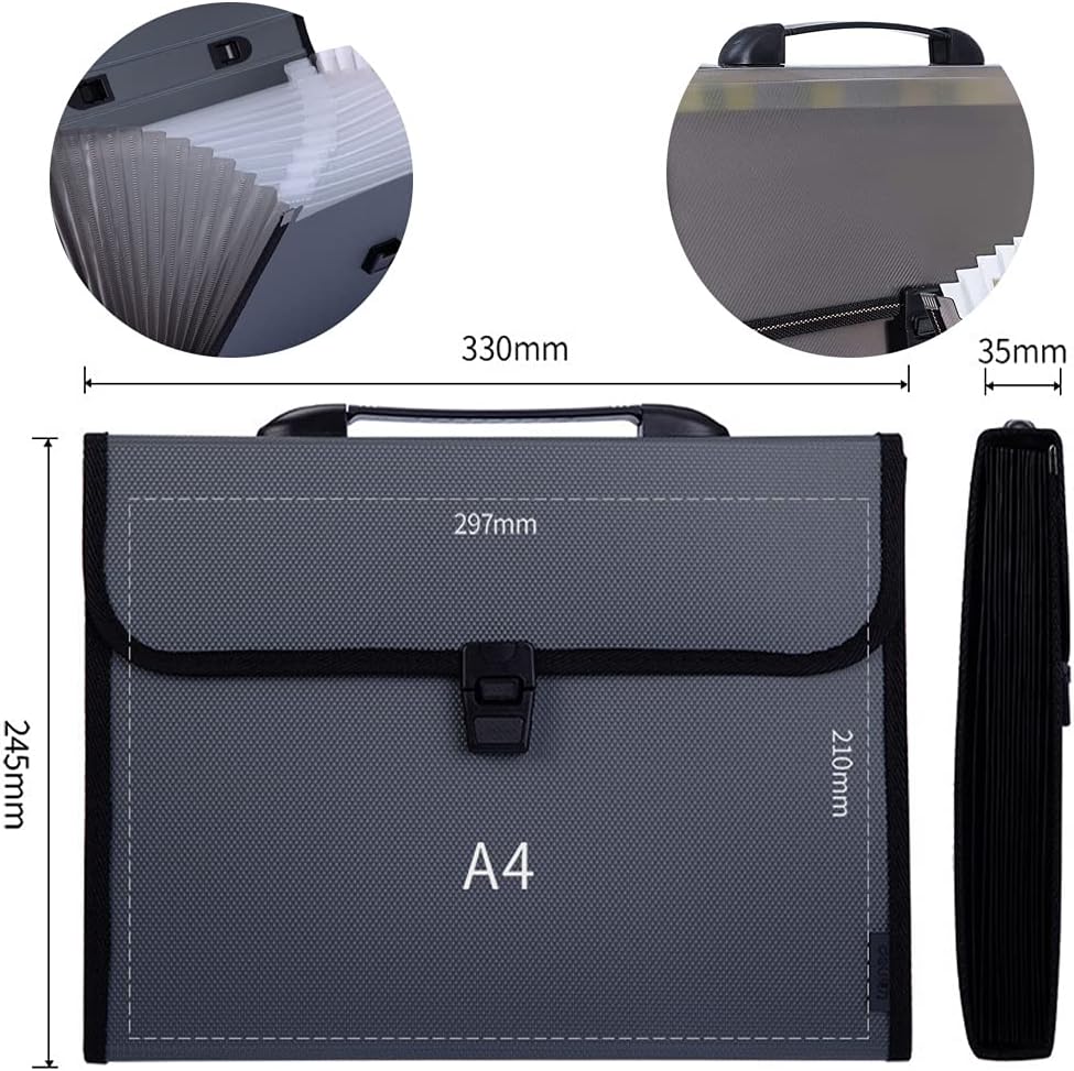 Expanding Files Wallets, Expanding File Folder, A4 Size Portable File ...