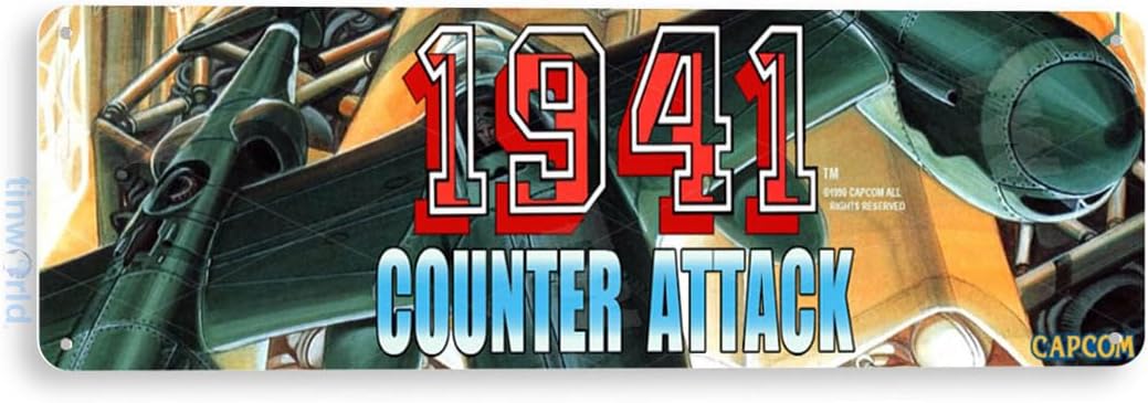 Amazon.com: Tinworld Tin Sign: 1941 Counter Attack Arcade Sign Game ...