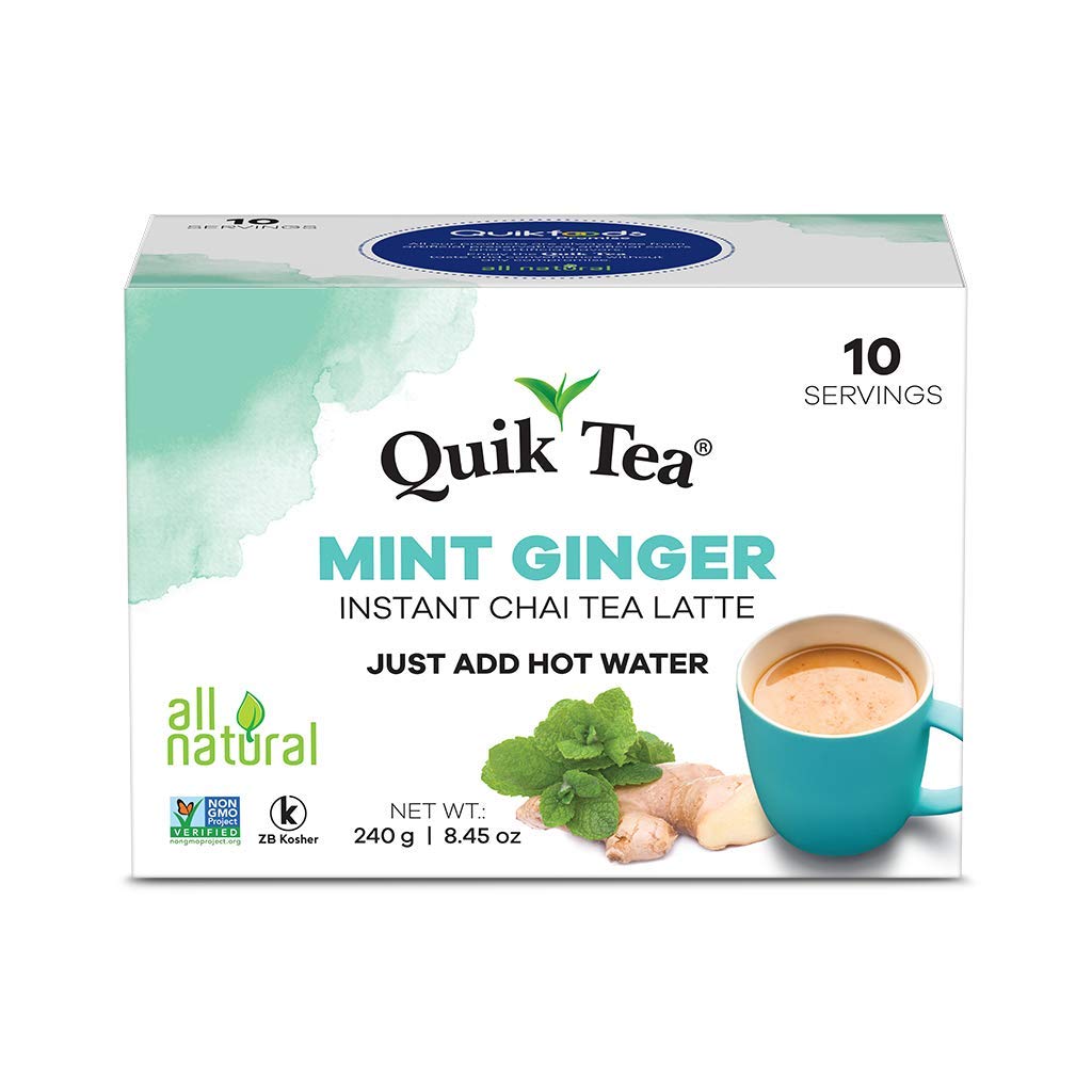 Amazon.com : QuikTea Mint Ginger Chai Tea Latte Powder - 10 Count ...