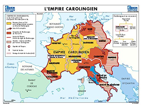 CARTE EMPIRE CAROLINGIEN/EUROPE XIIIE : Amazon.co.uk: Books
