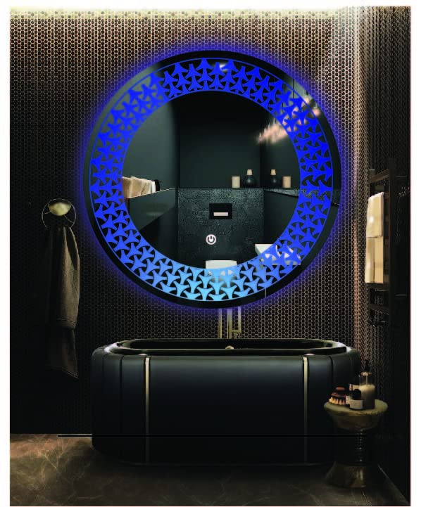 Buy Modiguard 24X24 INCHES 3 Colour LED Mirror with Smart Touch Online ...