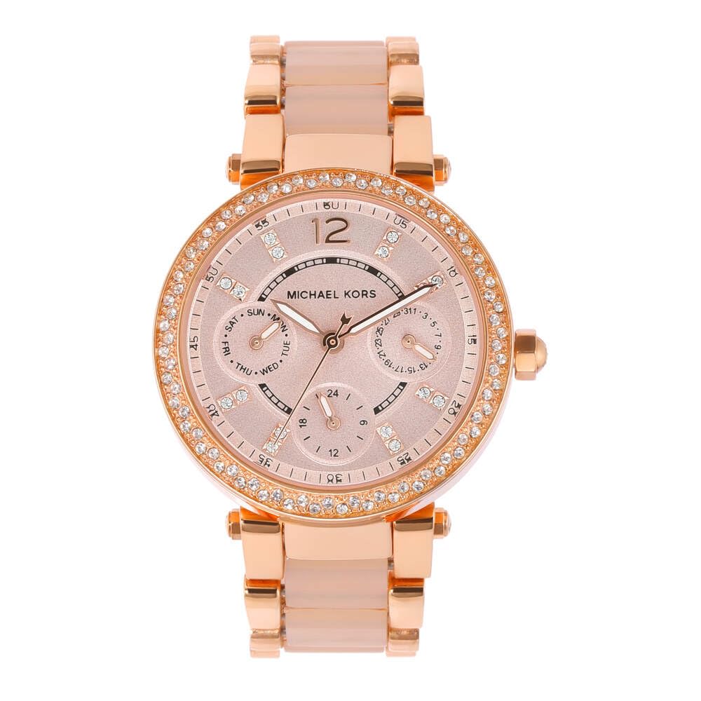 Michael Kors Analog Rose Gold Dial Women's Watch-MK6110 : Michael Kors ...