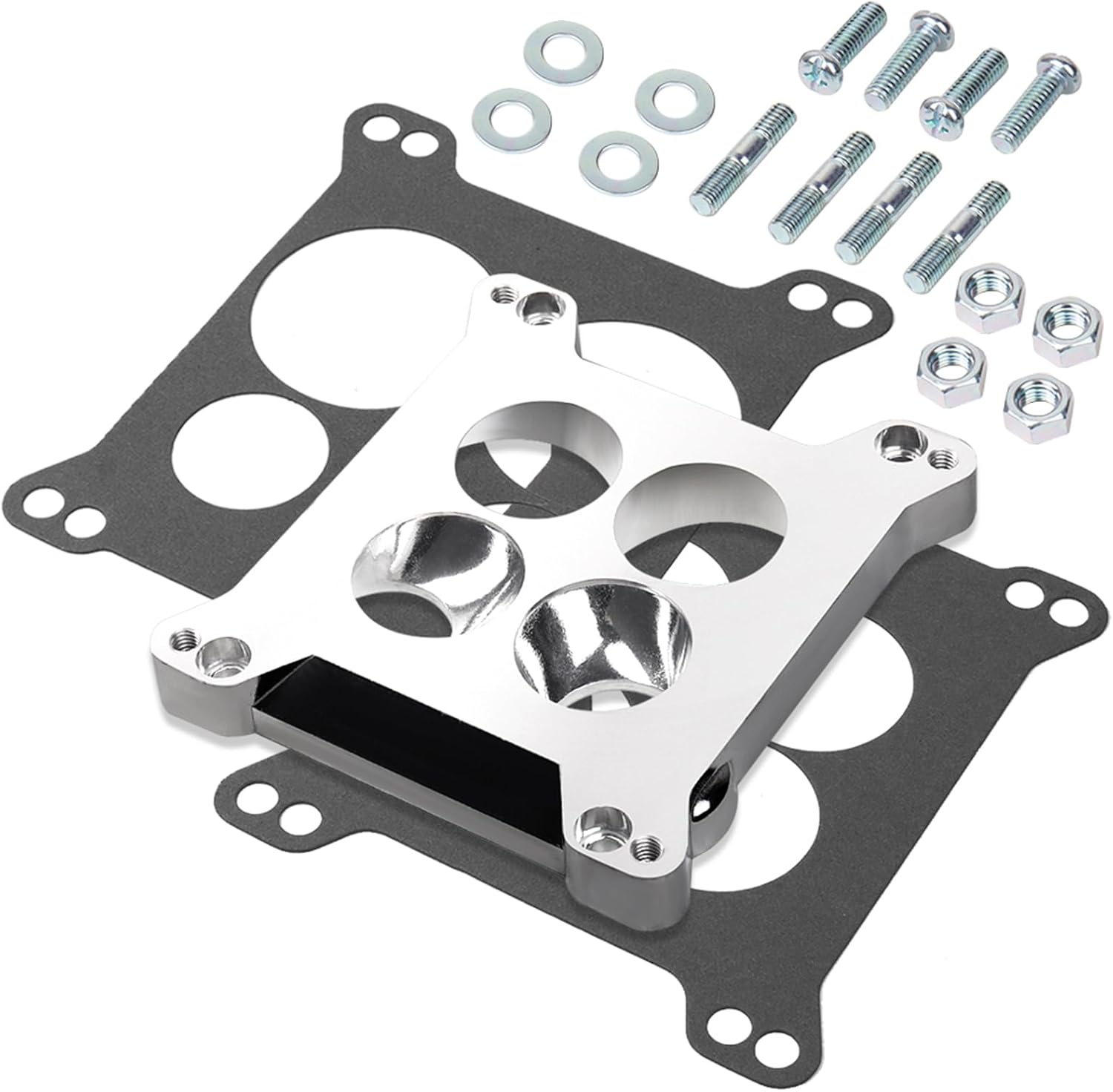 Amazon.com: Edelbrock Carburetor Adapter 2696, Aluminum Carburetor Carb ...