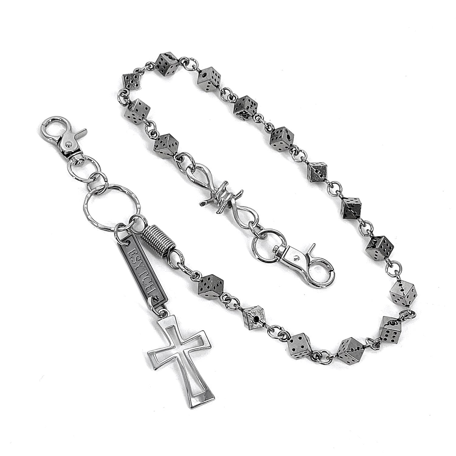 Rock Biker Dancing Dice Wallet Chain Cross Men Motorcycle Jeans Pant ...