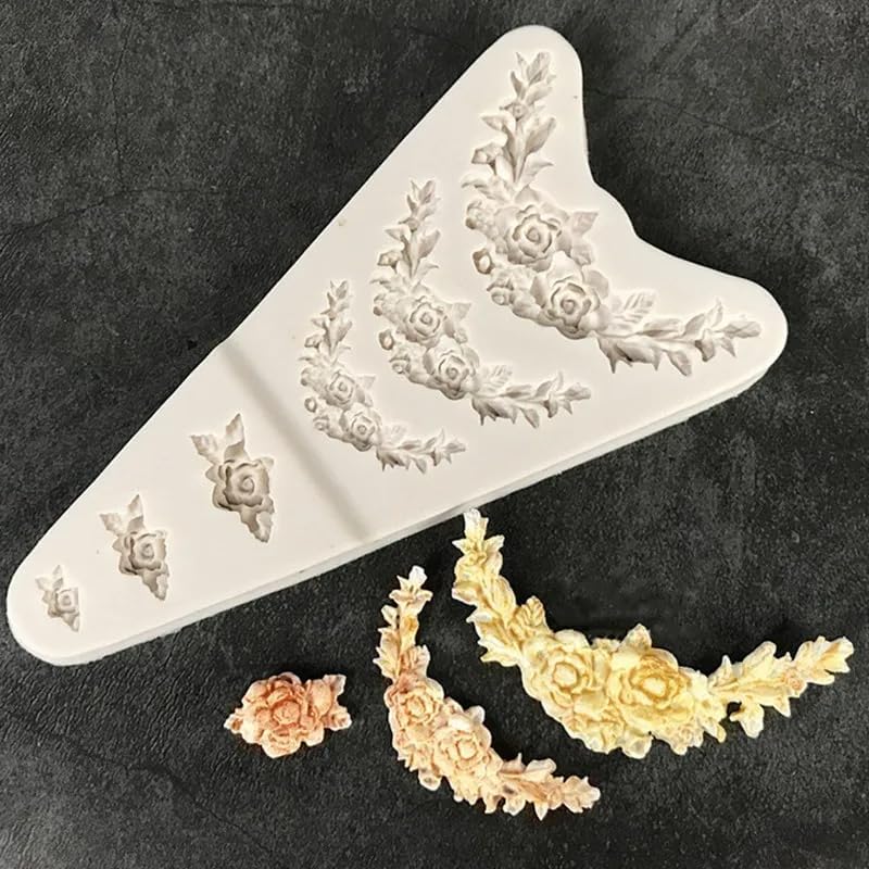 LEGACYCART Various Flower Bouquet Silicone Mould Sugar Craft Fondant ...