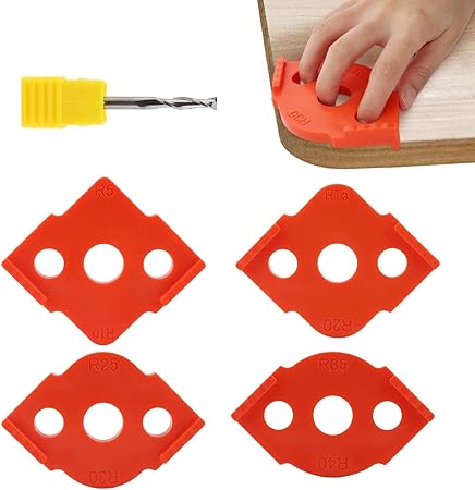 Amazon.com: 4pcs Radius Jig Router Templates, Corner Radius Routing ...
