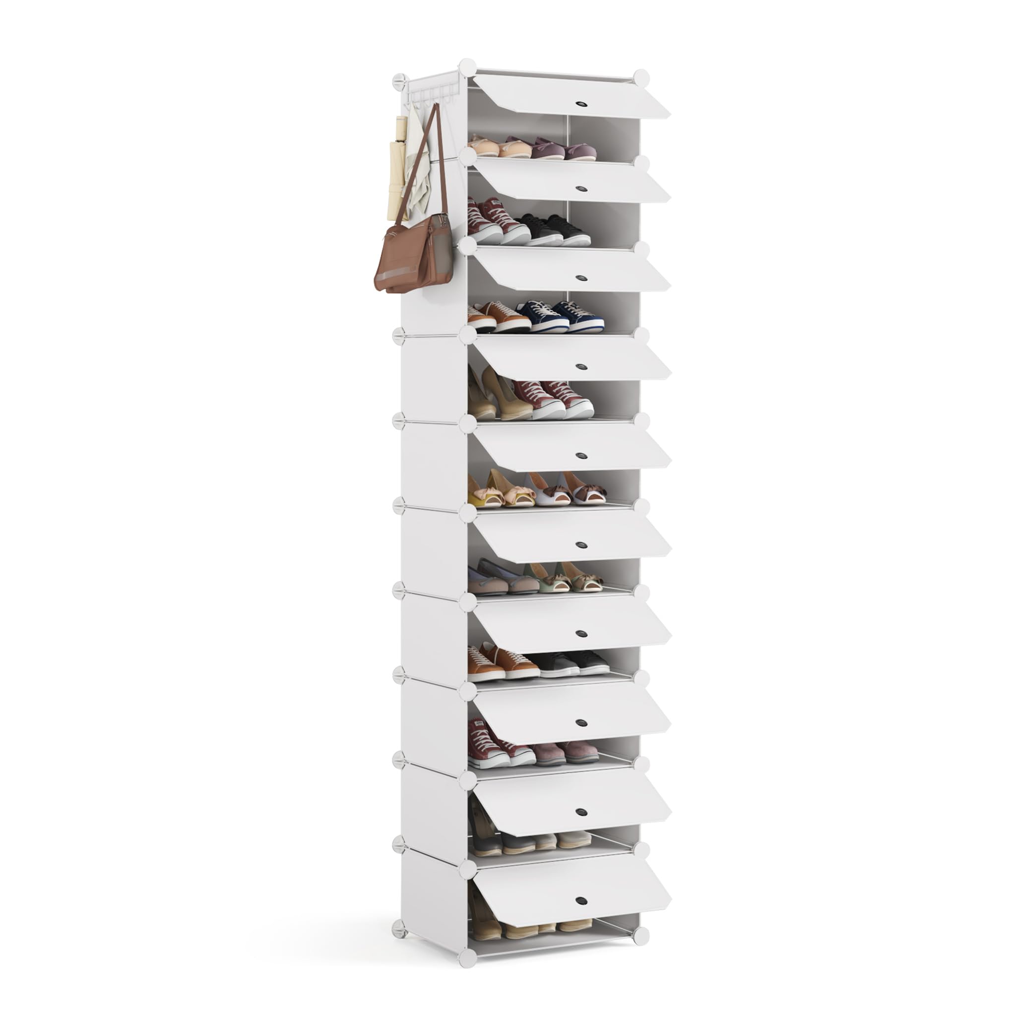 Mondeer Shoe Storage Cabinet, Modular Shoe Rack, Cube Plastic Shoe ...