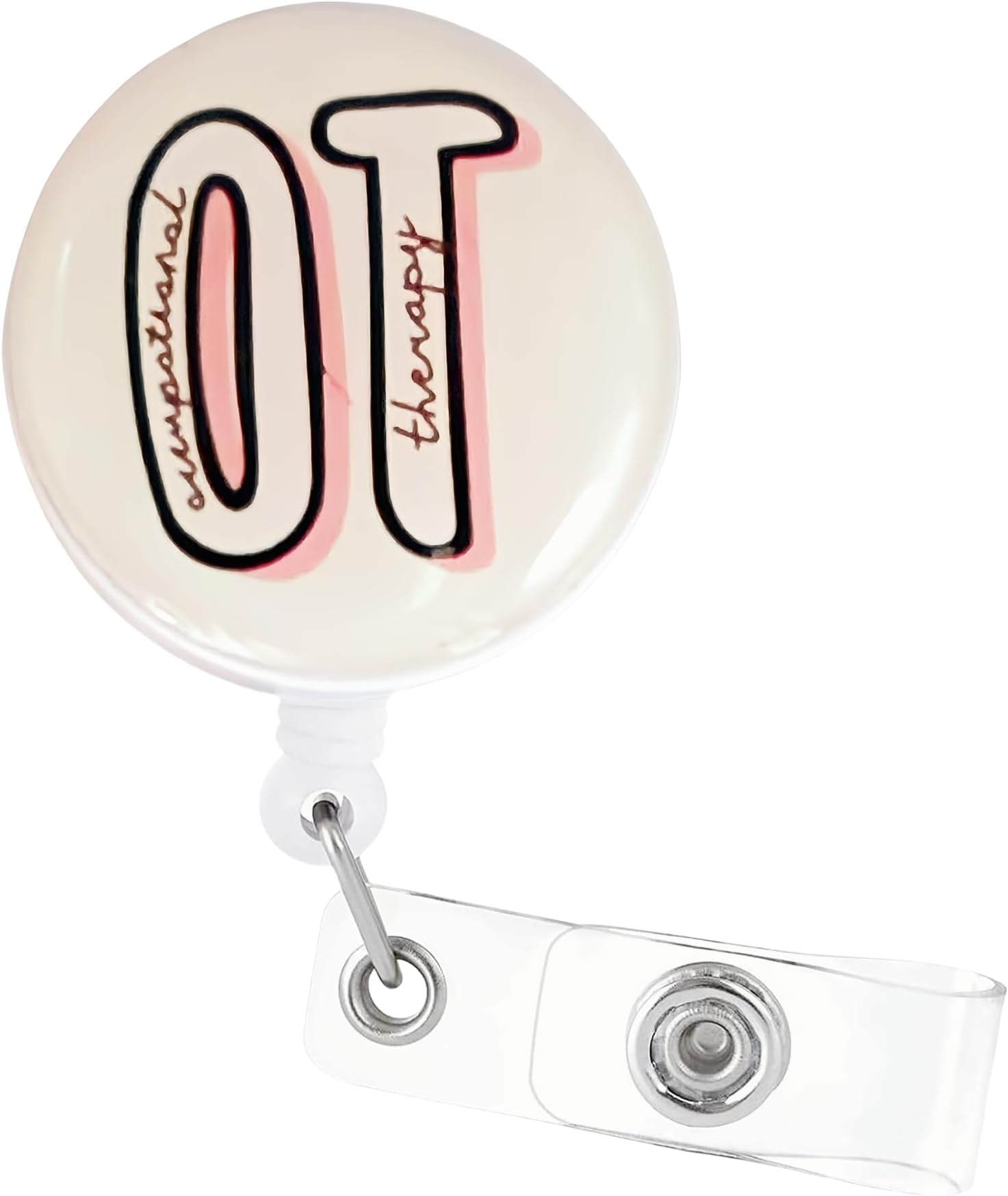 Amazon.com : 2 Pack Badge Reels Holder Retractable with ID Clip for ...