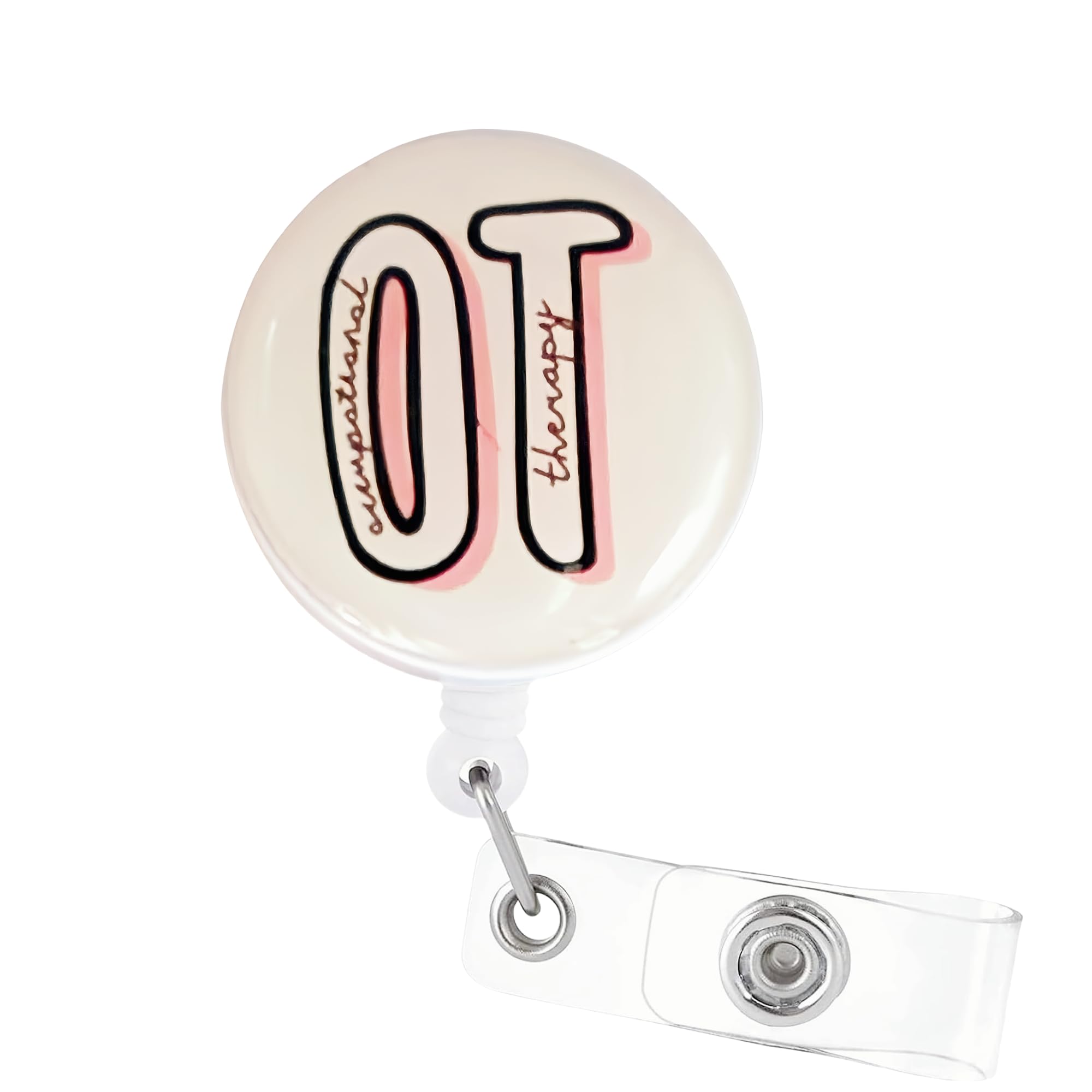 Amazon.com : Funny OT Occupational Therapy Badge Reel - COTA Badge Clip ...