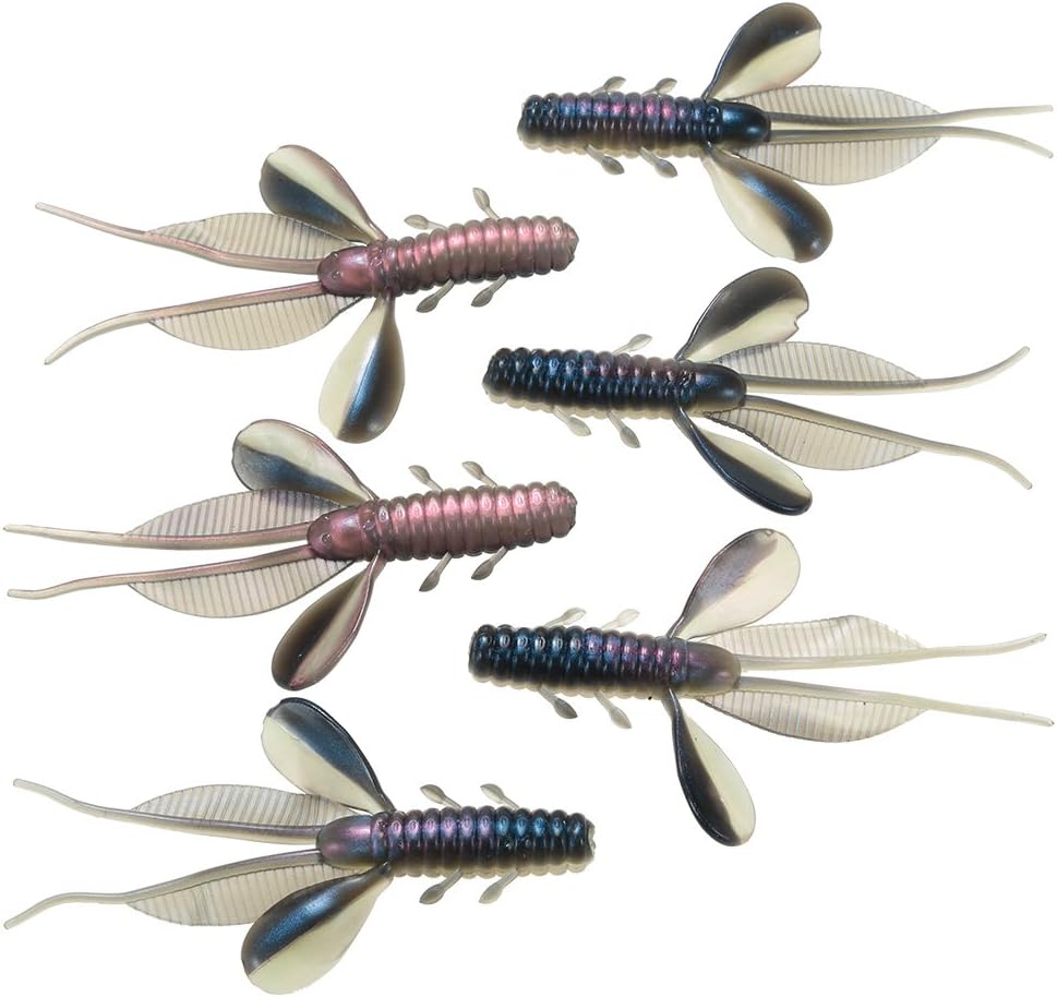 Amazon.com: 6pcs/lot 9cm 4.7g Fishing Lure Artificial Soft Bait Shrimp ...