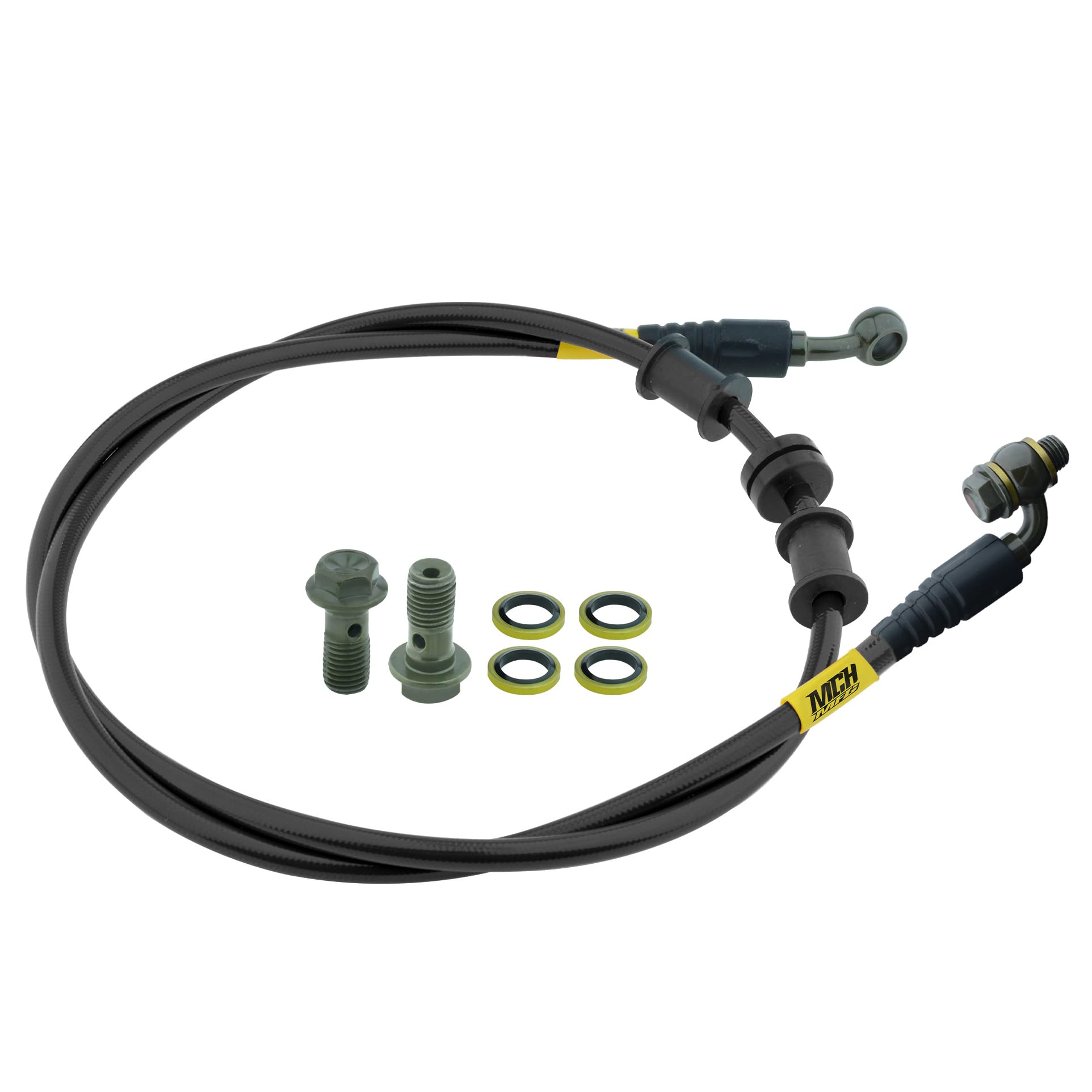 Amazon.com: Fewfuss Motorcycle Hydraulic Brake Oil Hose - 28 90 Degree ...