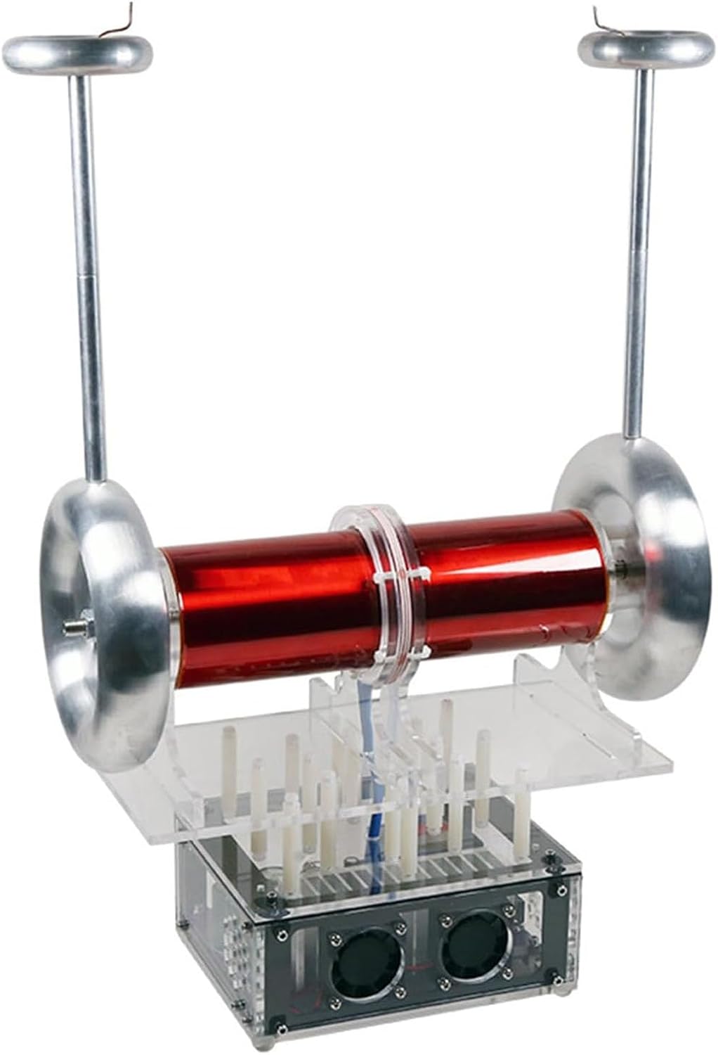 Tesla Coil Musical Desktop Toy, Bipolar SSTC Coil with 3.5 mm Audio ...