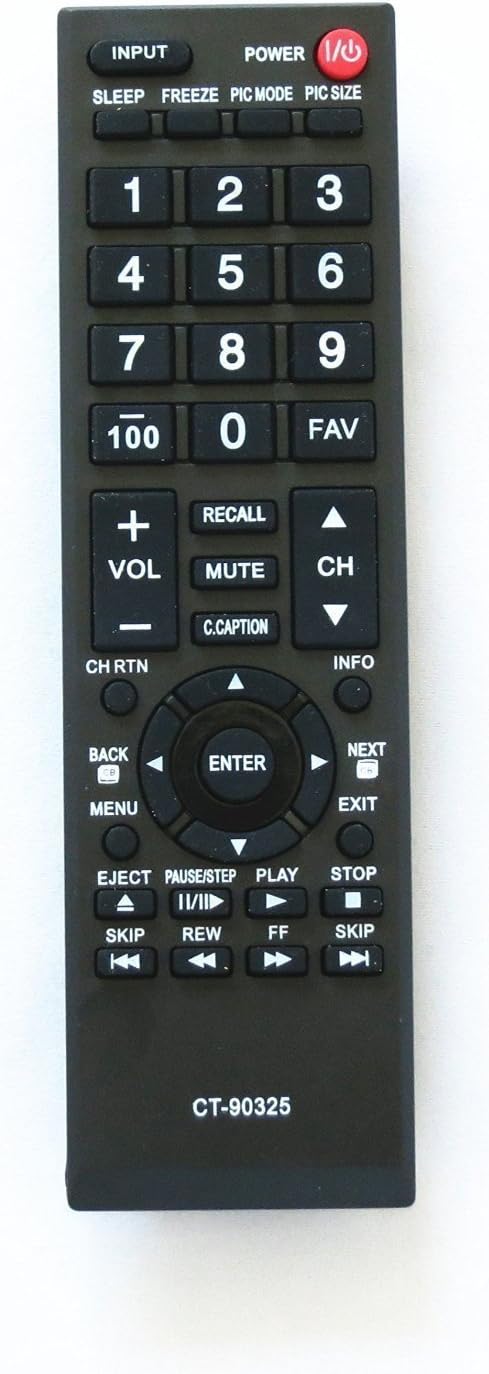 Amazon.com: Universal Toshiba TV Remote Replacement, Toshiba Tniversal ...