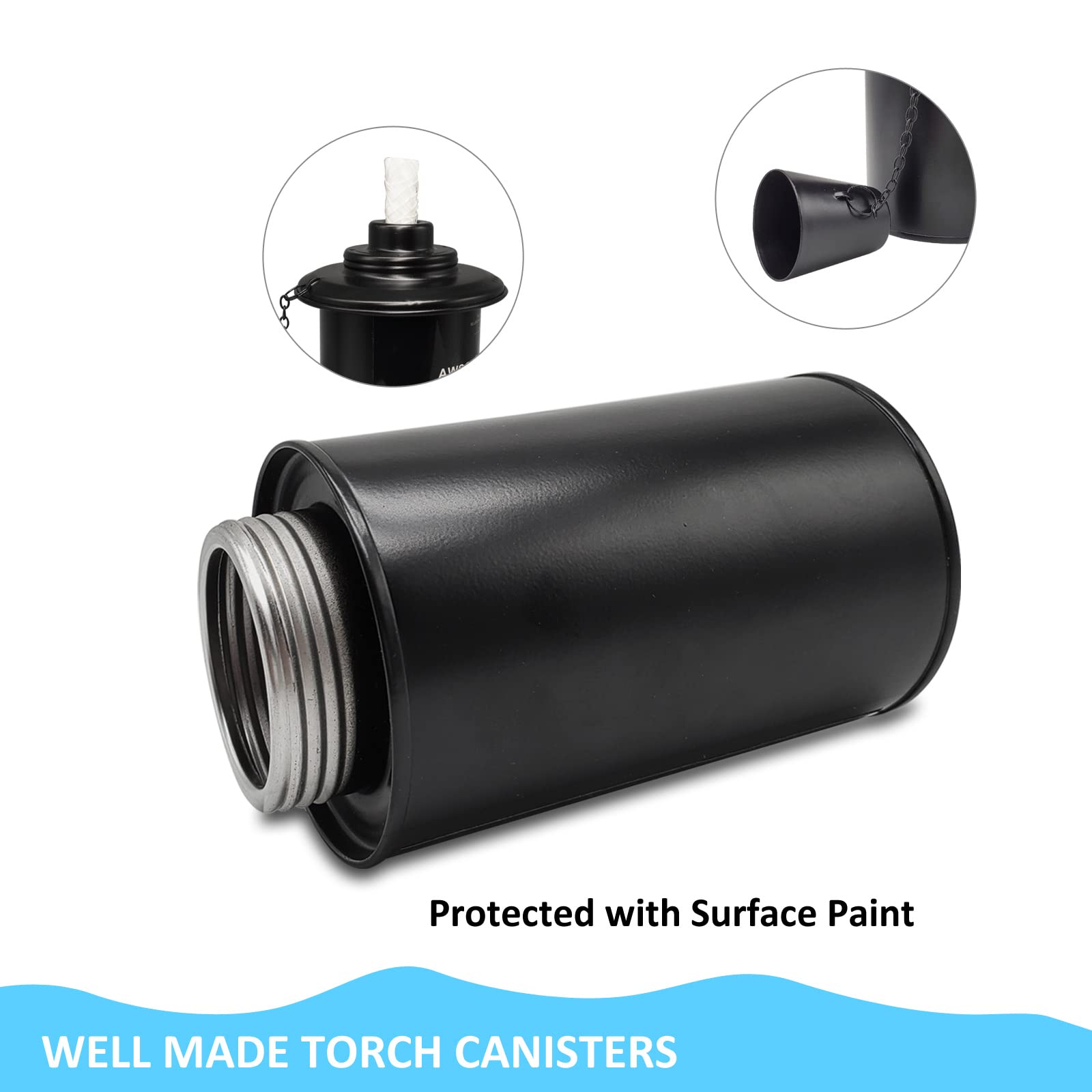 Snapklik.com : Torch Replacement Canisters Set, Bamboo Torch Fuel Can ...