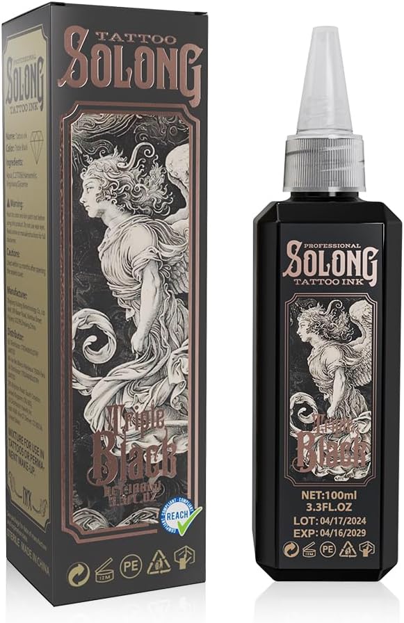 Amazon.com: Dynamic Color Co. - Black Tattoo Ink, Long Lasting Vivid ...