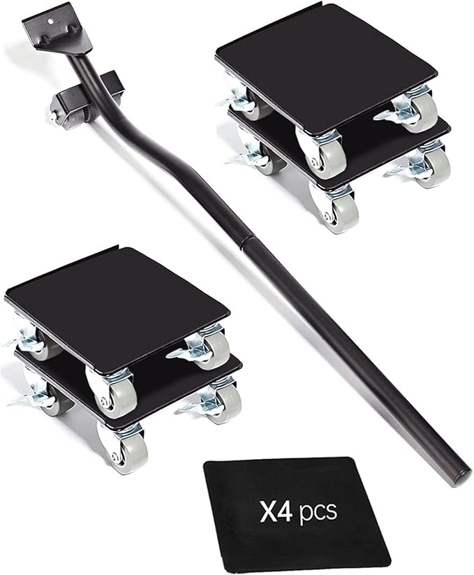 Amazon.com: 360°Rotating Wheels Furniture Dolly for Moving with 4 ...