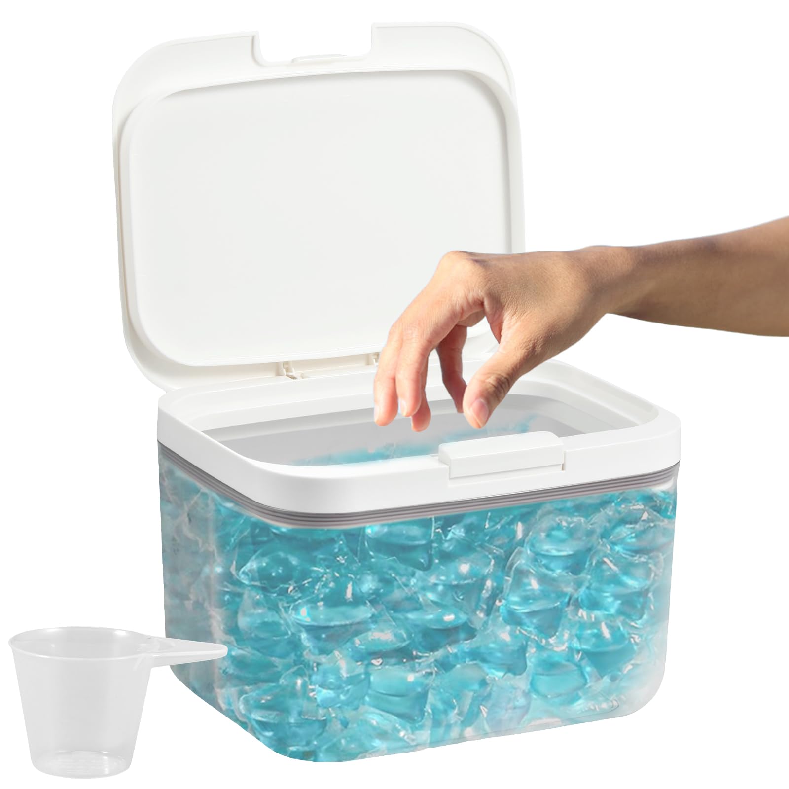 Automatic Pop-Up Dishwasher Pod Holder Laundry Pods Container 20x16 ...