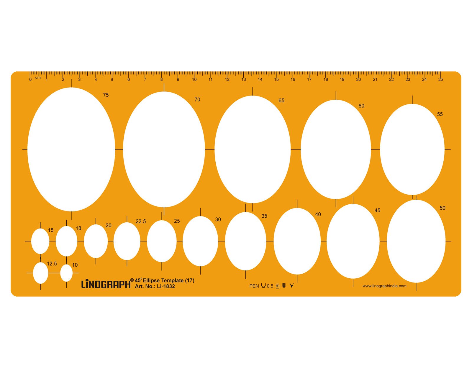 Buy Ellipse Master Templates Drafting And Design Template Stencil ...