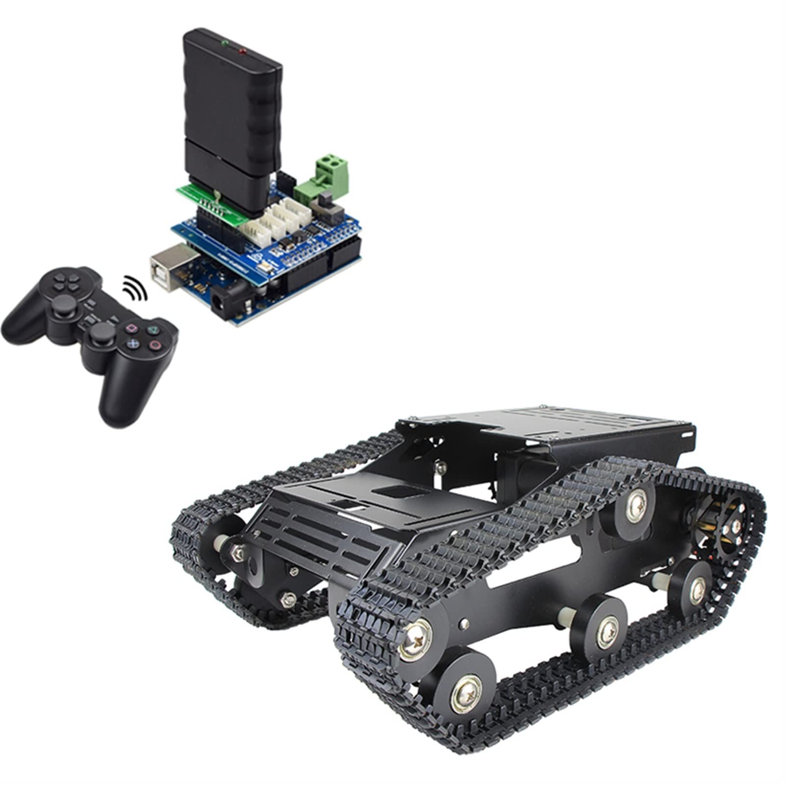 Moebius Smart Metal Robot Tracked Tank Car Chassis Kit Heavy Load With ...