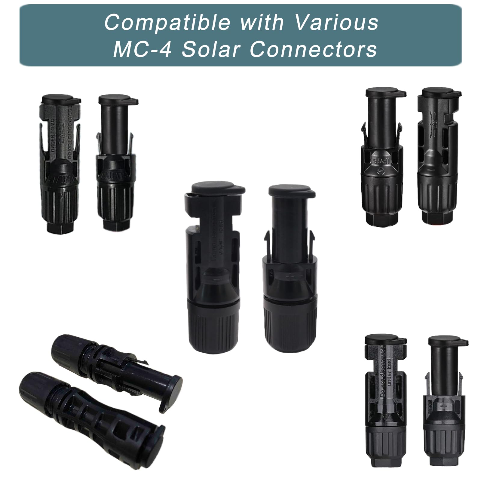 Snapklik.com : KarlKers Solar Connector Caps, IP67 Solar Panel ...