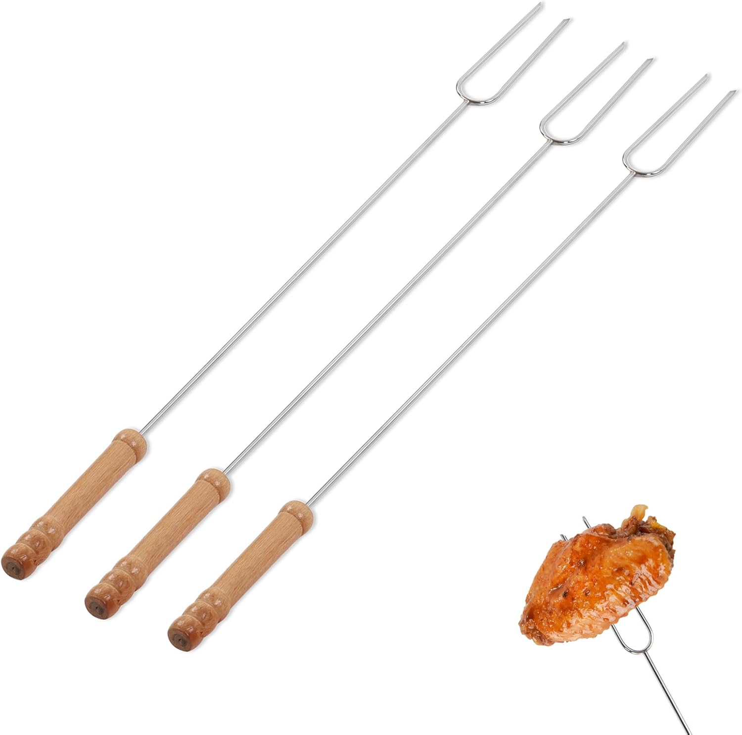 Amazon.com: 3PCS Stainless Steel Roasting Forks, Marshmallow Roasting ...