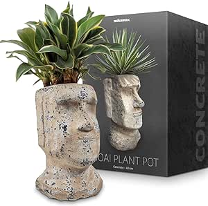 mikamax - Moai Plant Pot - Moai Pflanztopf - Osterinsel Moai ...